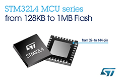 New STM32L4 Microcontrollers from STMicroelectronics Extend Choices, Deliver Best Energy ...