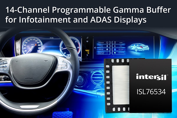 Intersil Unveils 14-Channel Programmable Gamma Buffer for Infotainment ...