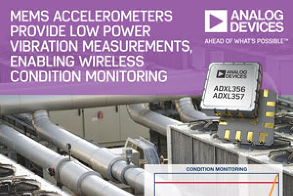 Analog Devices Mems Accelerometers Provide Low Power Vibration Measurements Enabling Wireless