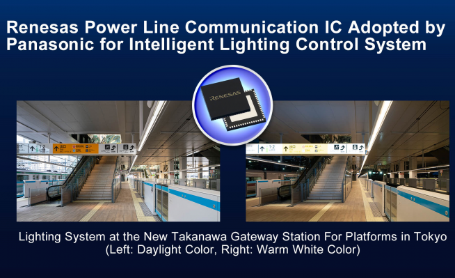 Renesas Power Line Communication IC Adopted by Panasonic for Intelligent Lighting Control System ...